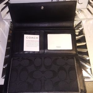 Coach | Bags | Black Vintage Coach Wallet And Check Book Cover | Poshmark